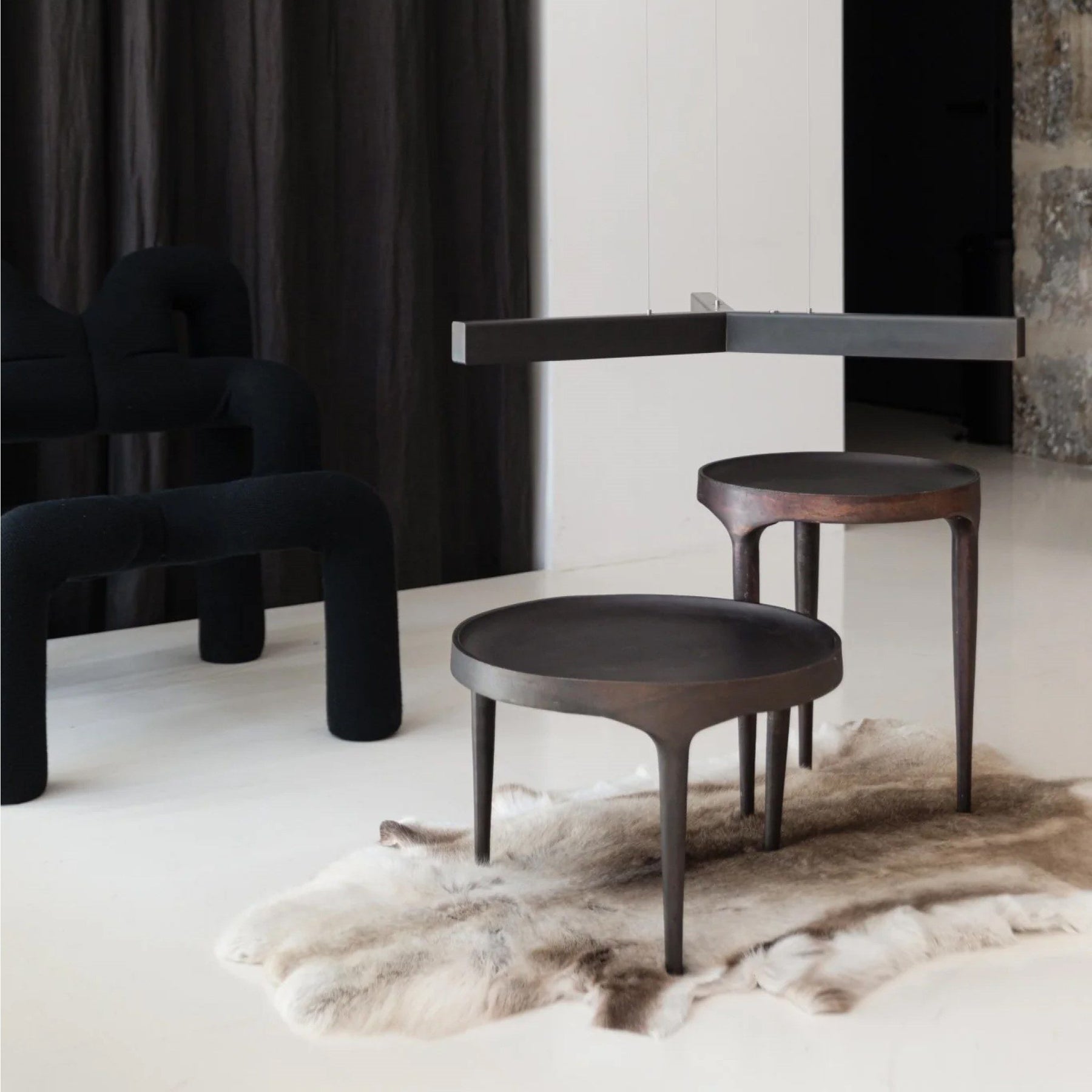 PRE-ORDER │ 101 COPENHAGEN Phantom Table, Tall, H50cm, Burn Antique