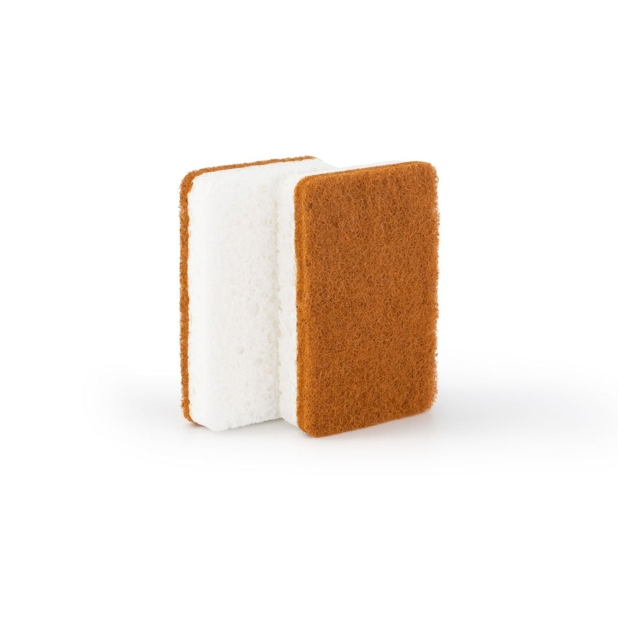 DESIGNSTUFF Natural Cellulose And Sisal Scourer Sponge, Cinnamon (Set