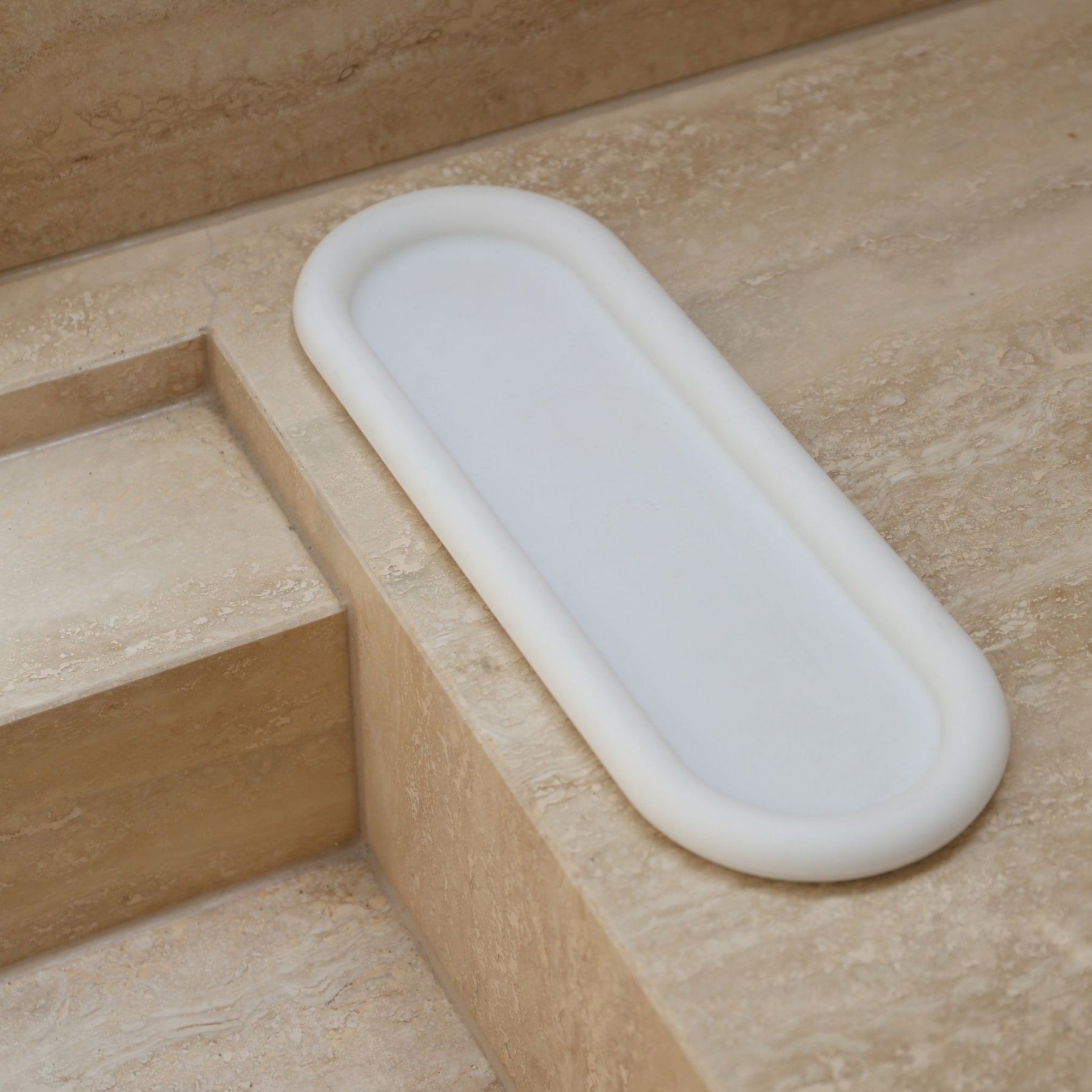 DESIGNSTUFF RUND Bubble Tray, 35cm, White