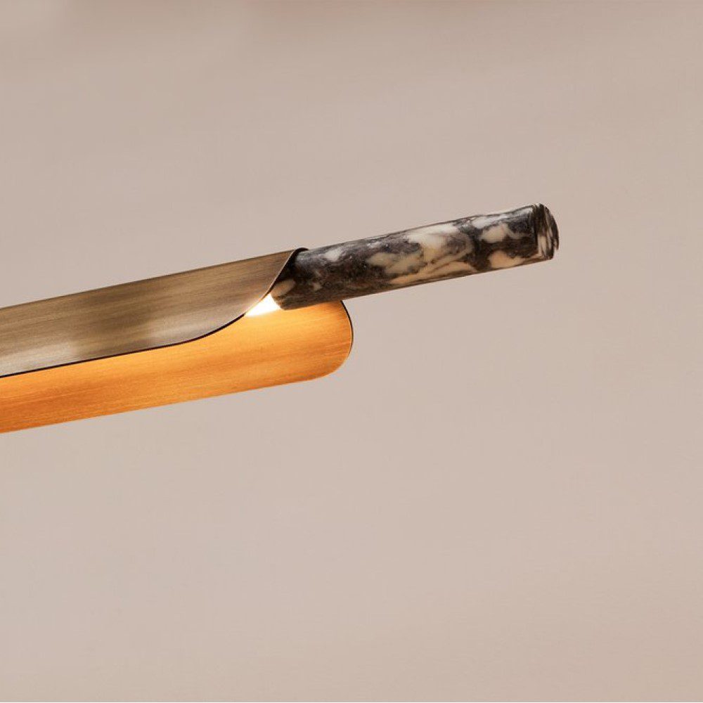 PRE-ORDER │ BEN-TOVIM DESIGN Formation Linear Pendant, Aged Brass/Viol