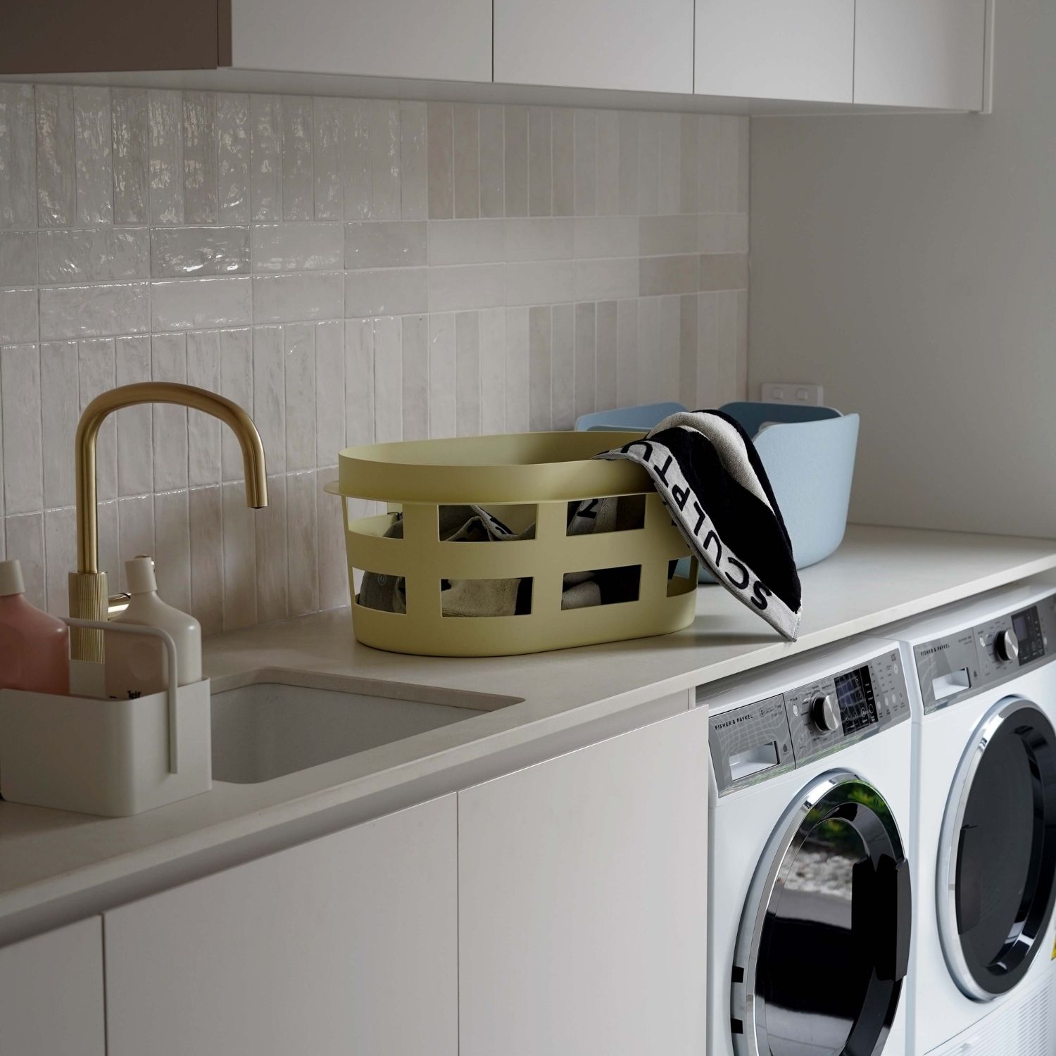 HAY Washing Laundry Basket, Soft Yellow
