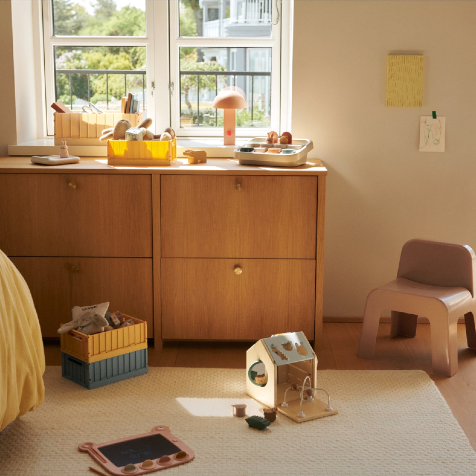 LIEWOOD Weston Storage Box, M, Beach Blue (Set of 2)