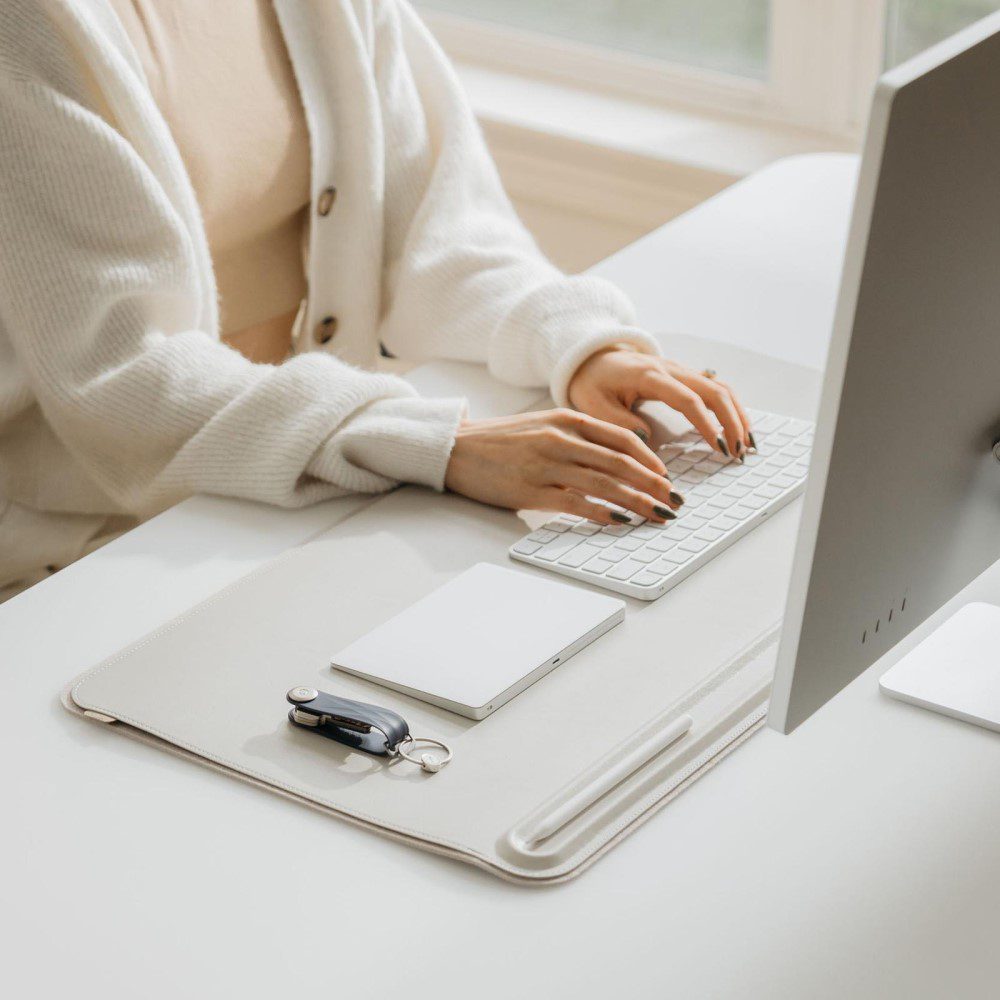 ORBITKEY Desk Mat Slim, Stone