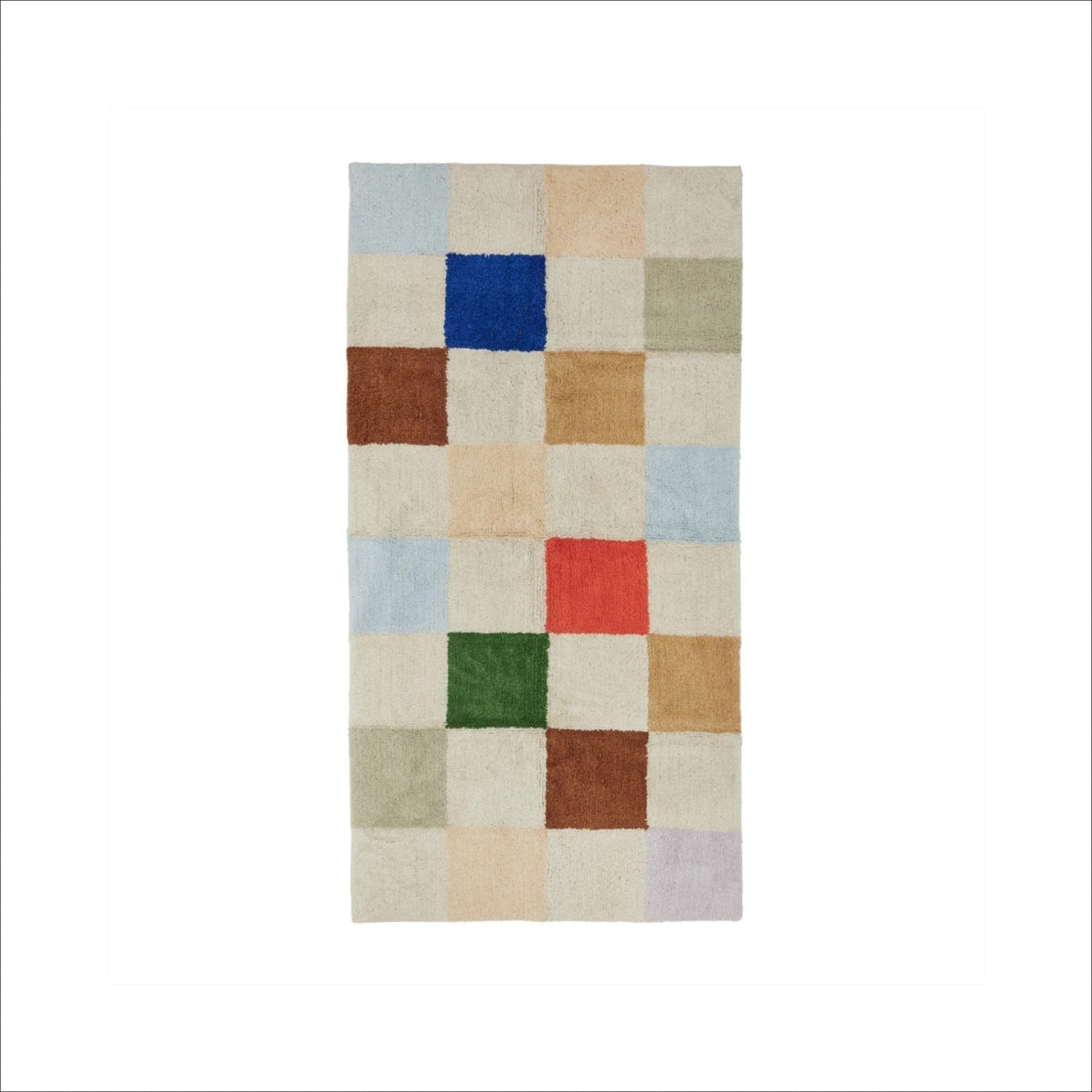 OYOY Chess Rug, Multi, Large 168cm