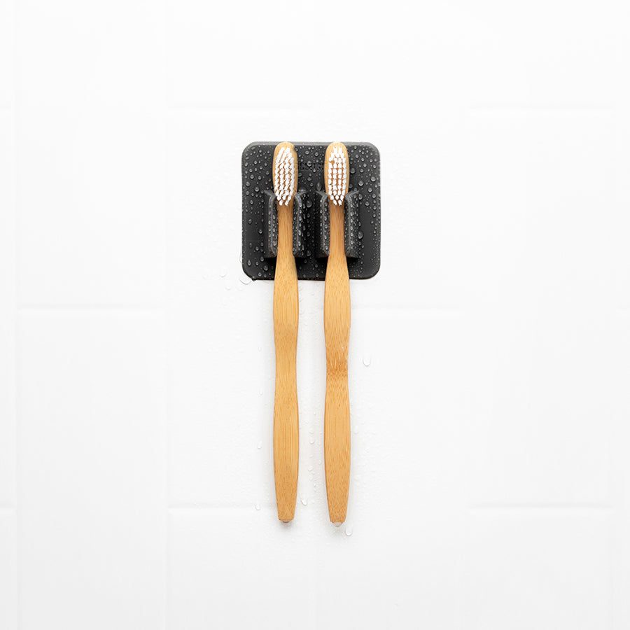 TOOLETRIES The George Toothbrush Rack/Holder, Charcoal – Designstuff