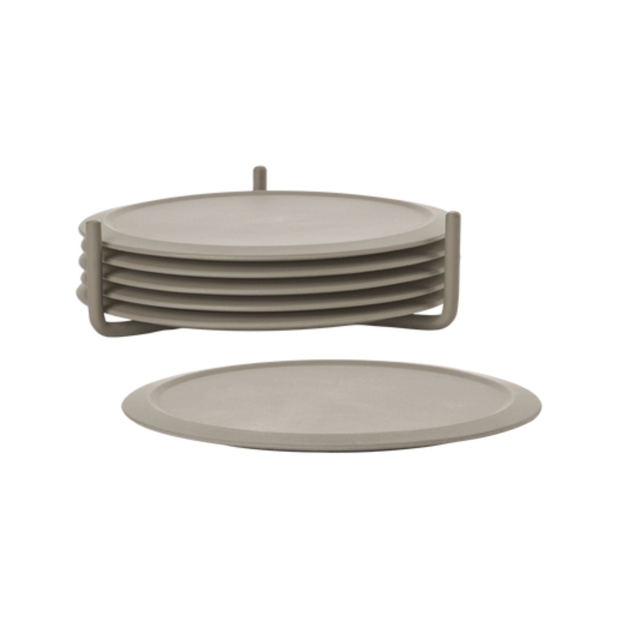 Get Yours: ZONE DENMARK Singles Coasters, Taupe, Set of 6