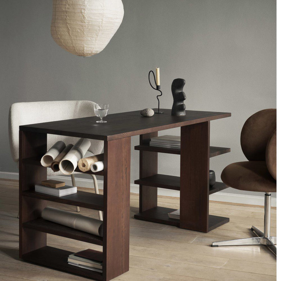 PRE-ORDER │ FERM LIVING Rico Dining Chair Swivel, Rich Velvet, Soft Br