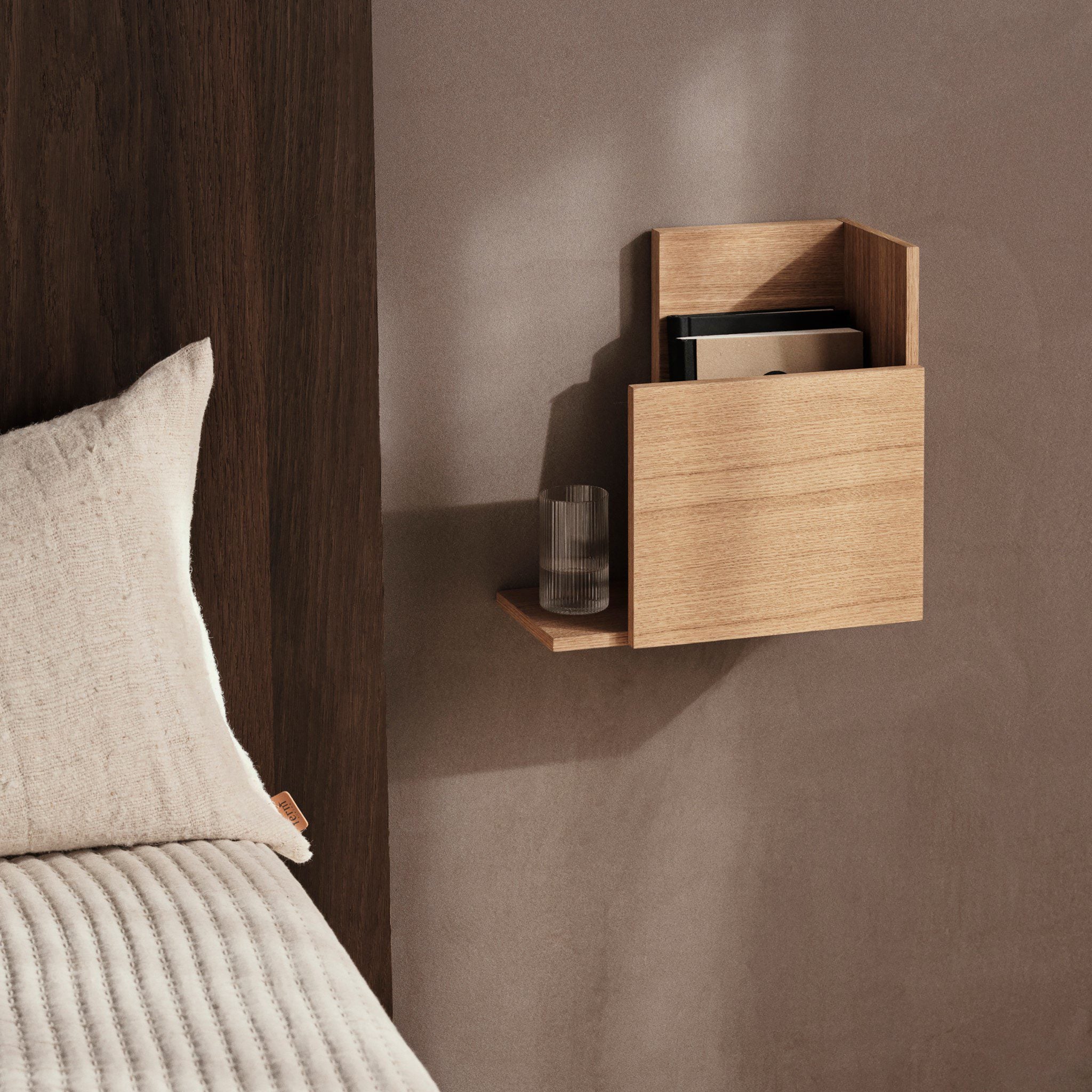 FERM LIVING Stagger Shelf, Oiled Oak, Square