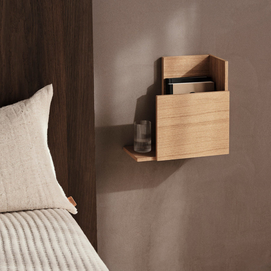 FERM LIVING Stagger Shelf, Oiled Oak, Square